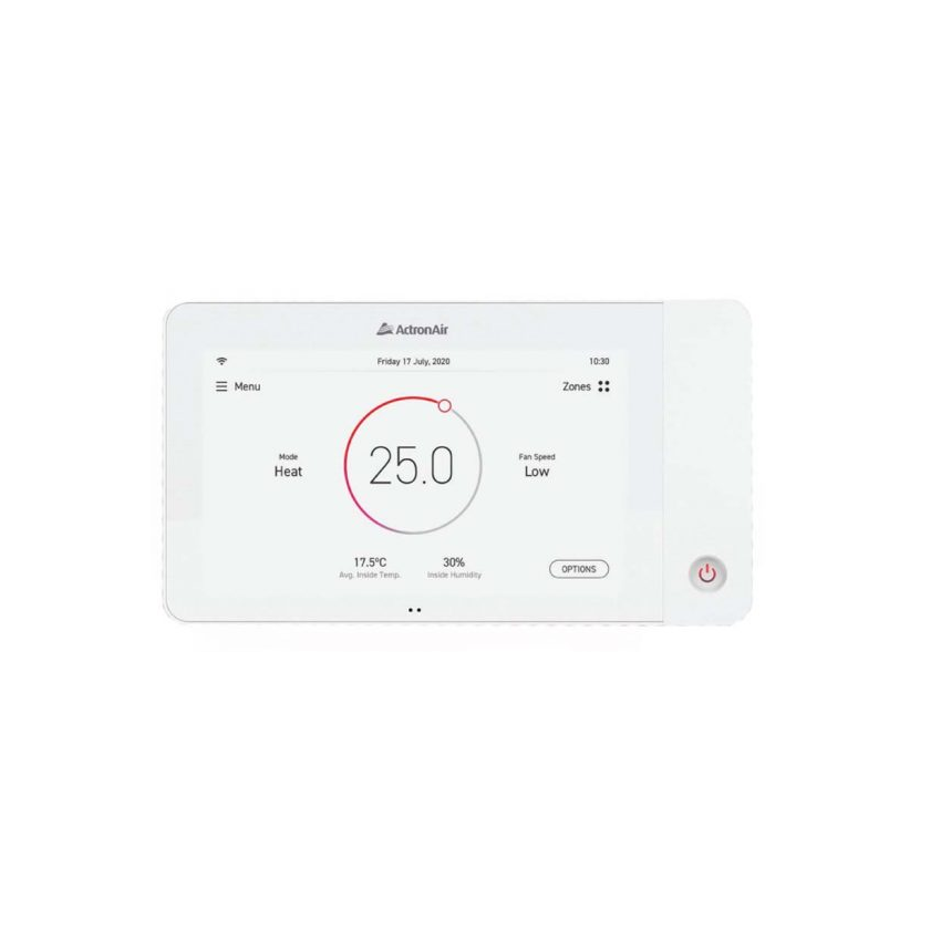 Actron Air NTW-1000 NEO TOUCH Master Wall Controller (White)